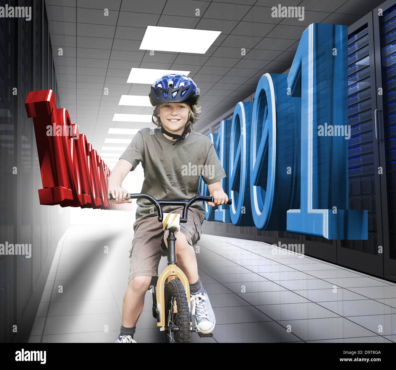 Boy on his bike hi-res stock photography and images - Alamy