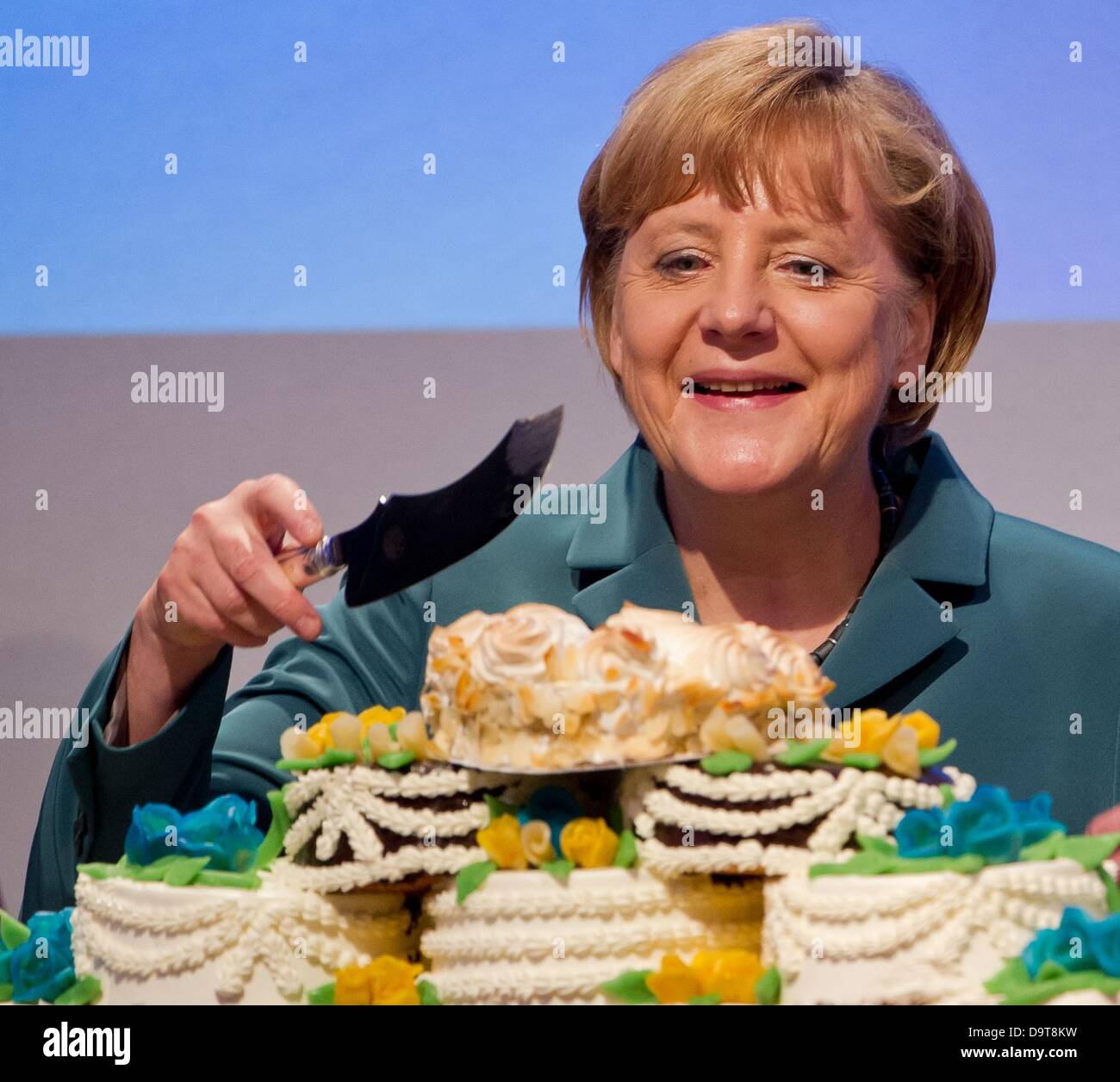 Berlin, Germany, 25 June 2013. German Chancellor Angela Merkel (CDU ...