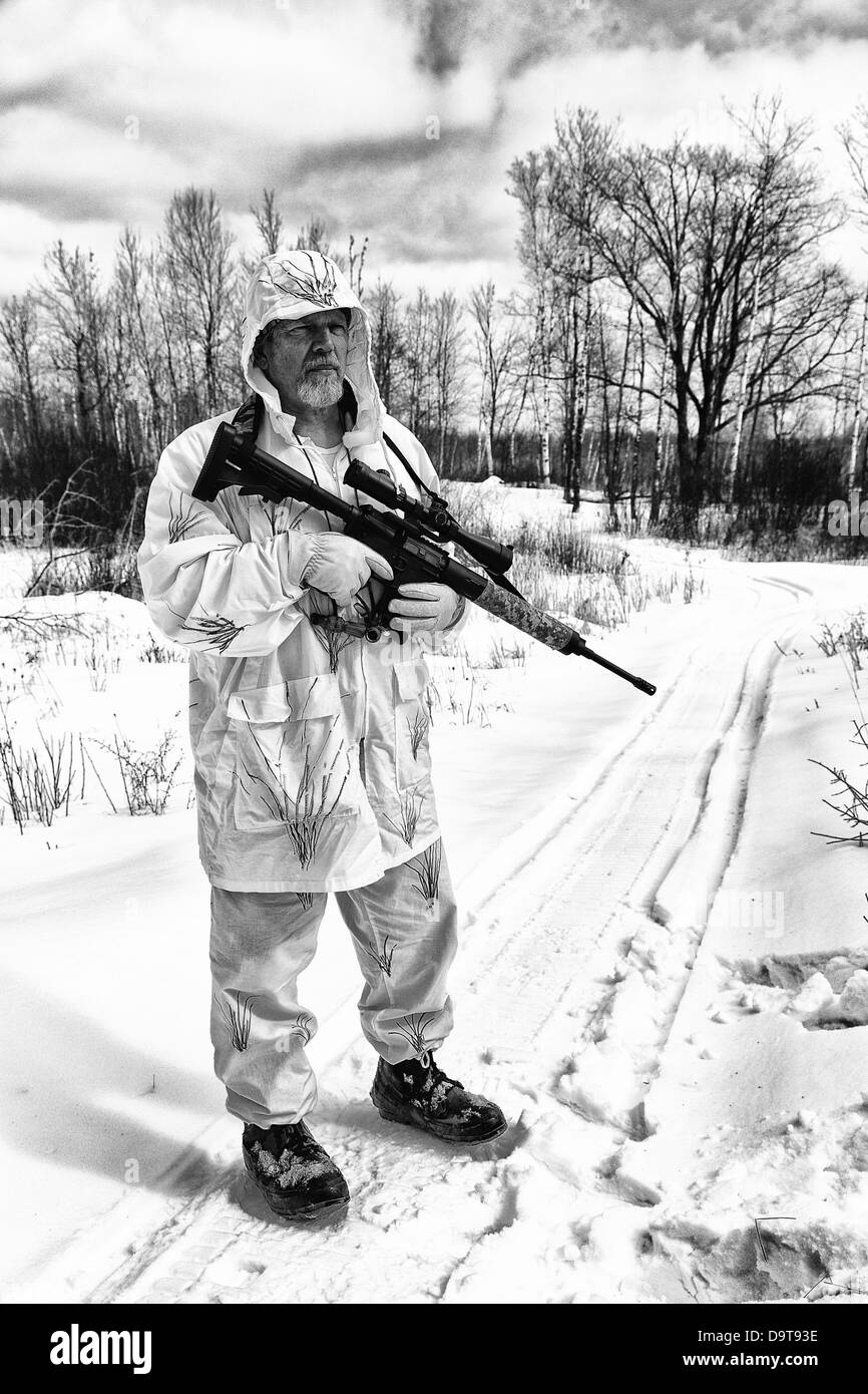 Coyote hunting in the winter Stock Photo - Alamy