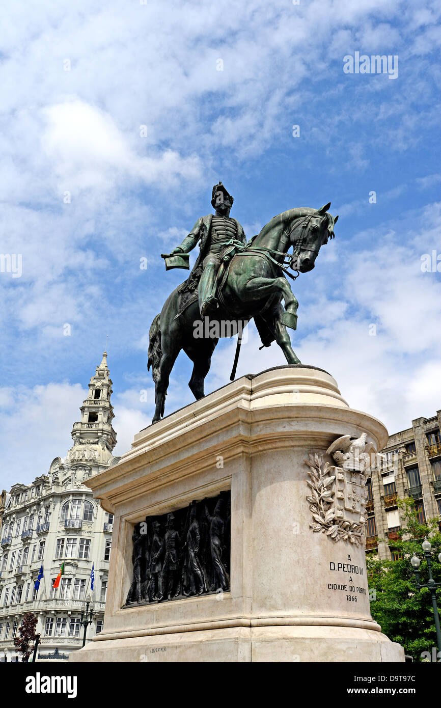 Dom Pedro Iv Equestrian Statue High Resolution Stock Photography and ...