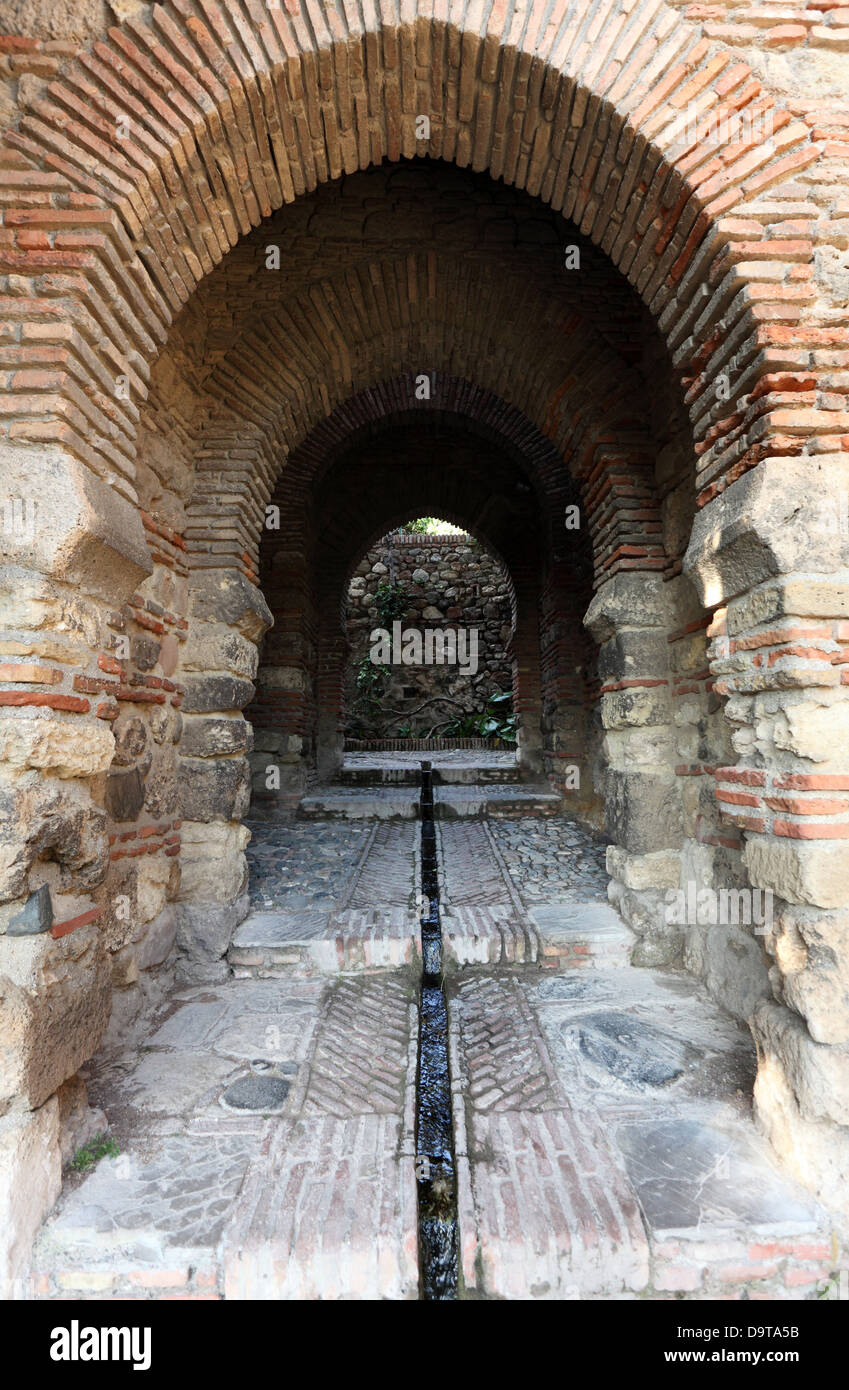 Gate in the Alcazaba of Malaga, Andalusia Spain Stock Photo - Alamy