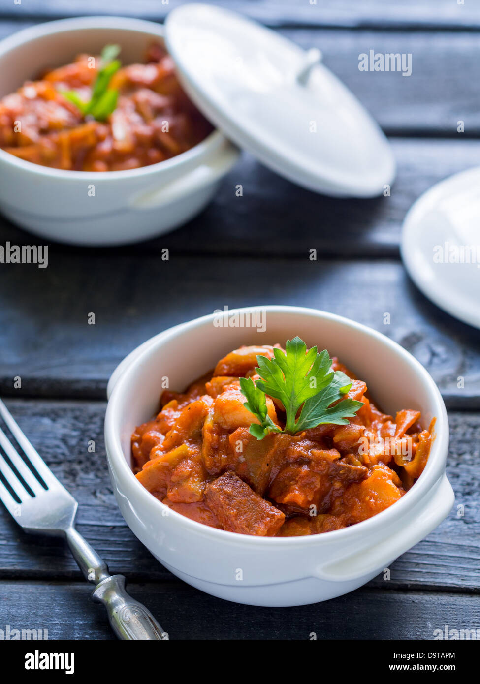 Traditional Hungarian lecso Stock Photo - Alamy