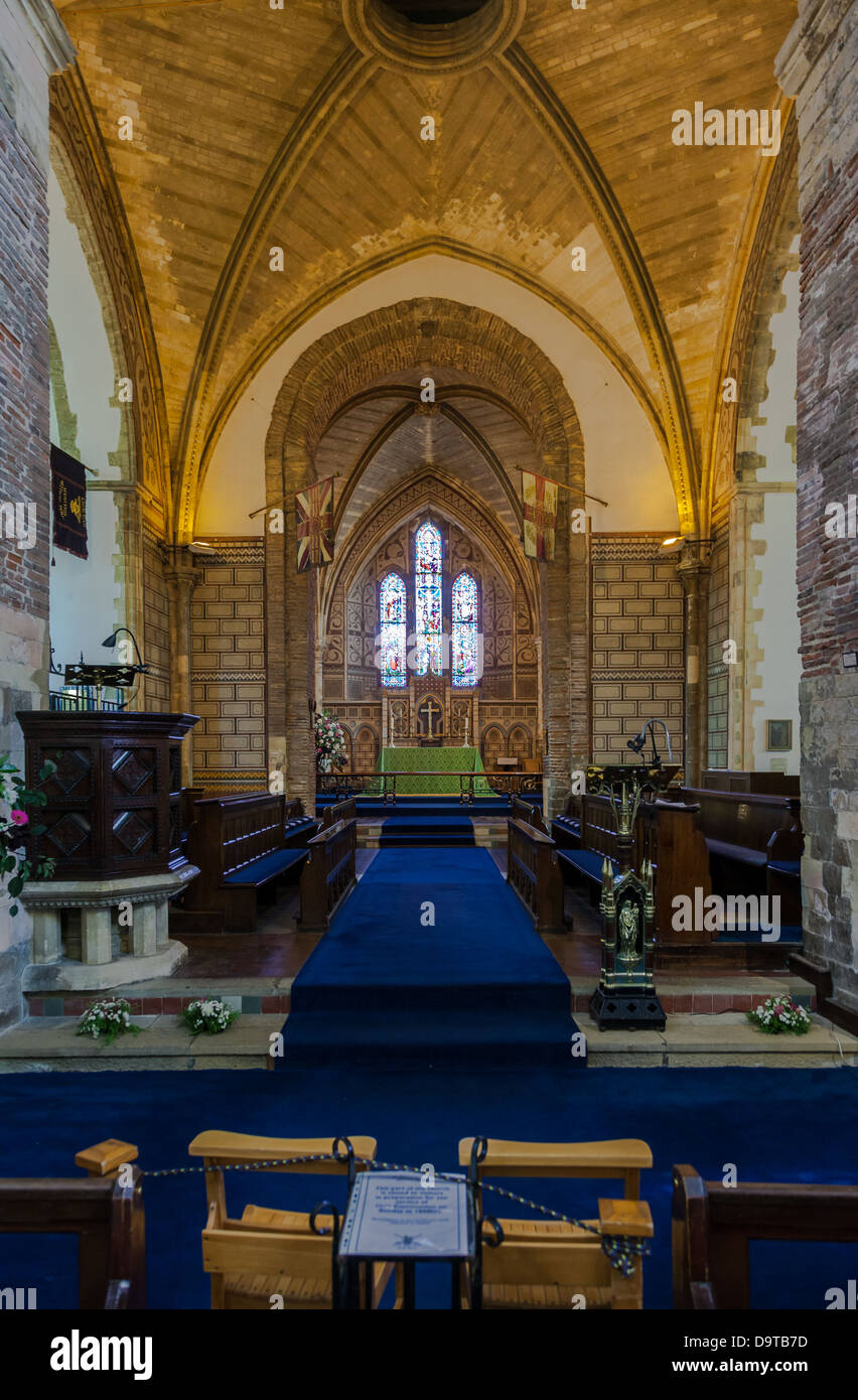 Church St Mary in Castro inside, Dover Stock Photo - Alamy