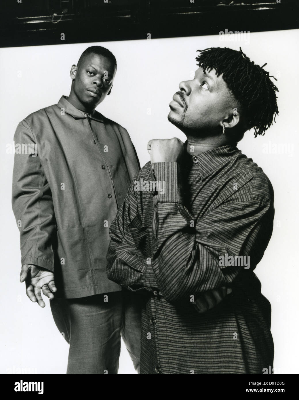 SHOCK 'N' OUT Promotional photo of US rap duo about 1995 Stock Photo ...