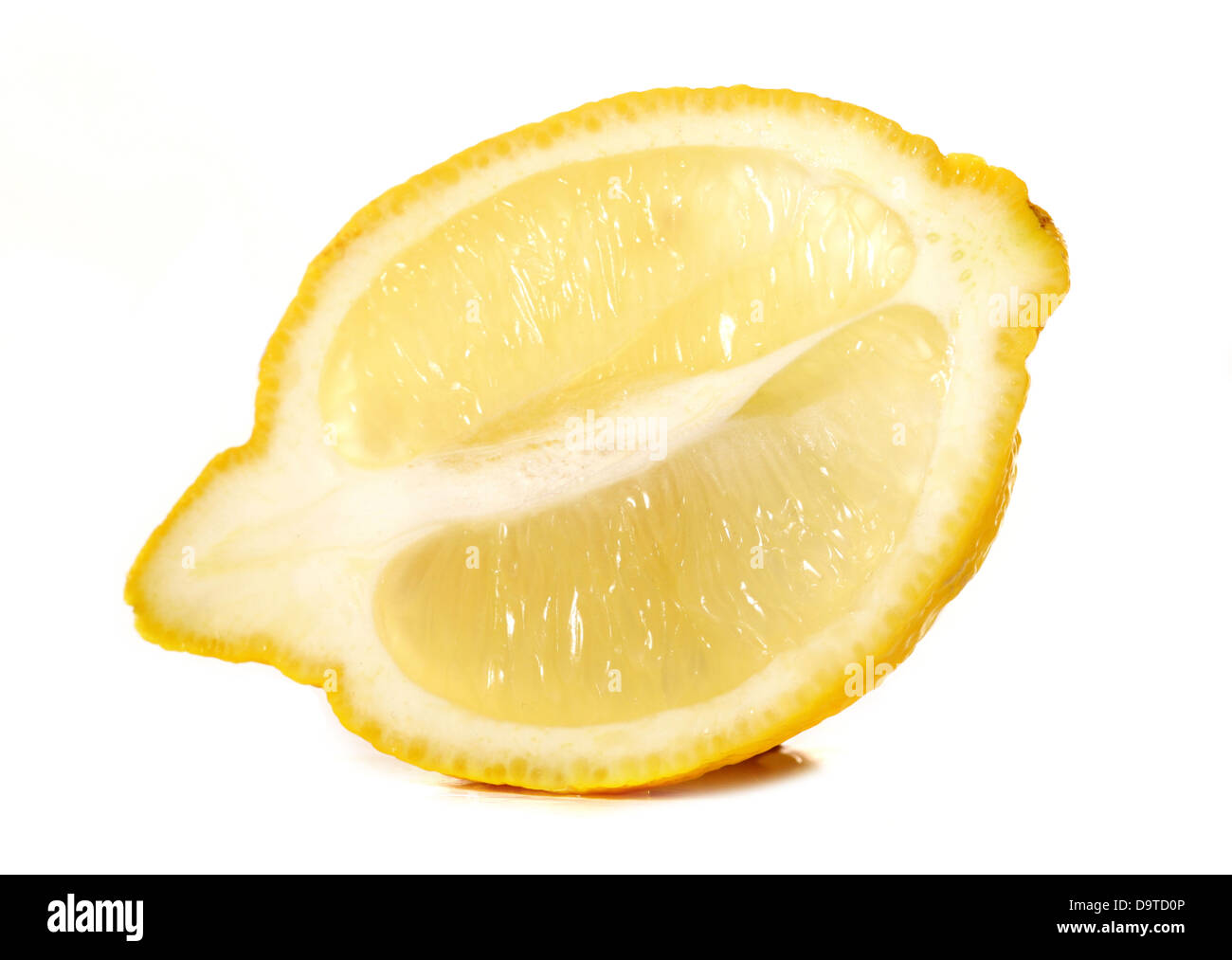 half a lemon studio cutout Stock Photo - Alamy