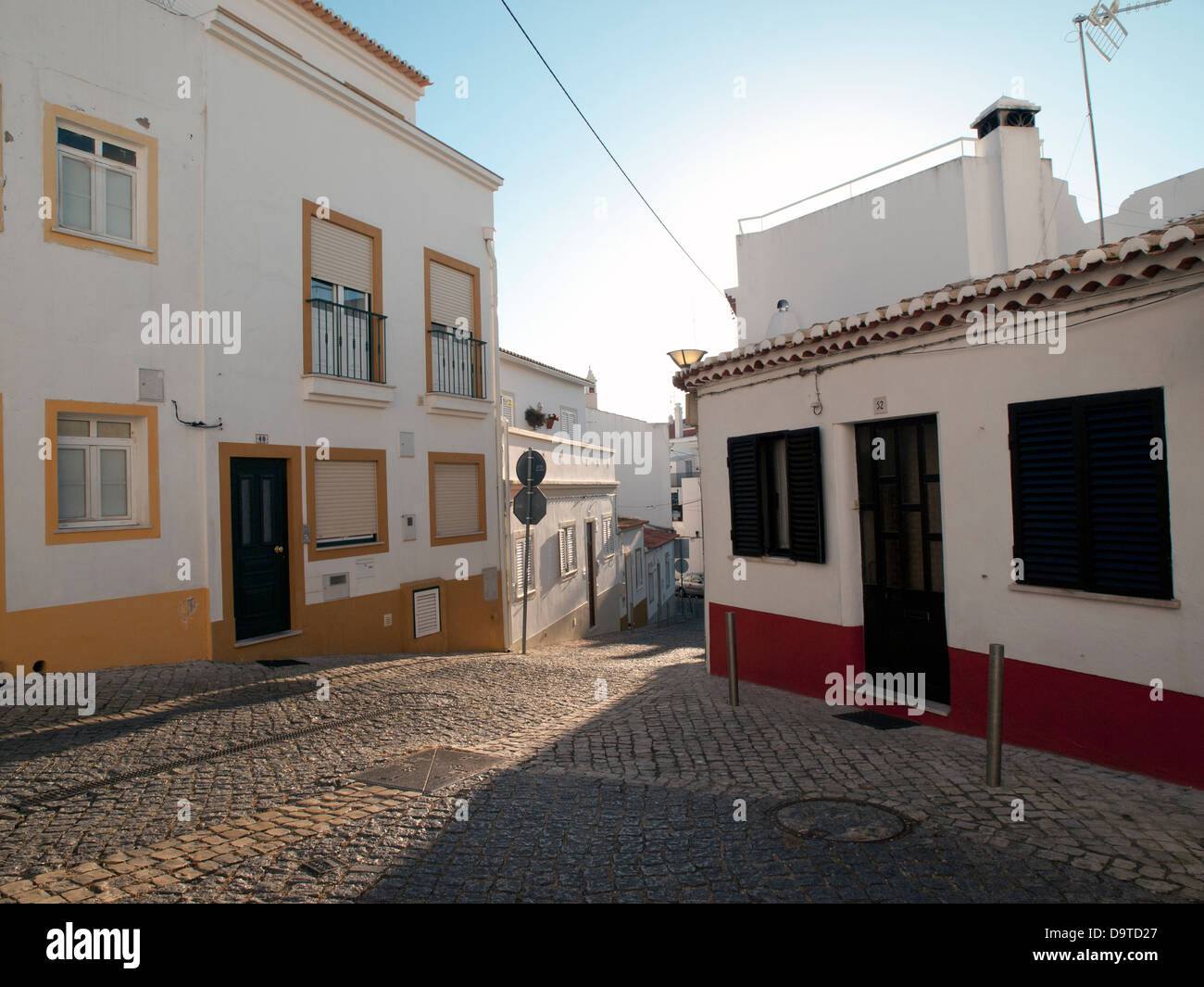 The little back streets of Lagos old town Stock Photo - Alamy