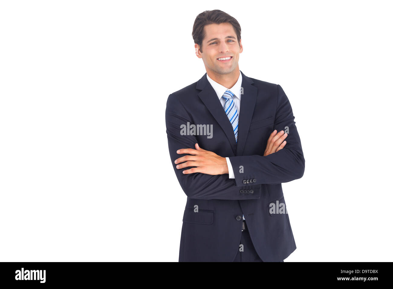 Businessman smiling looking camera hi-res stock photography and images ...