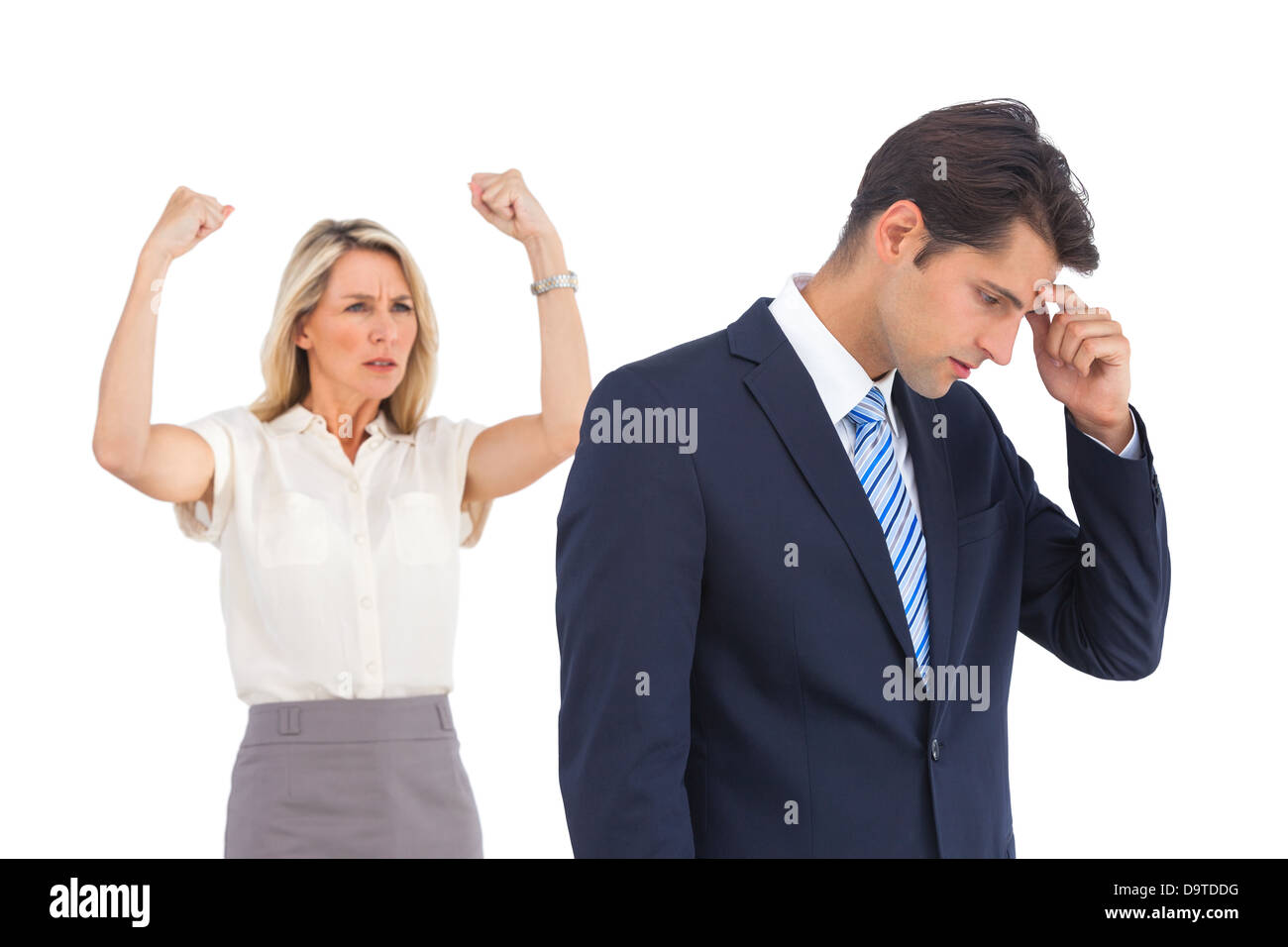 Young woman rivalry winner loser hi-res stock photography and images ...