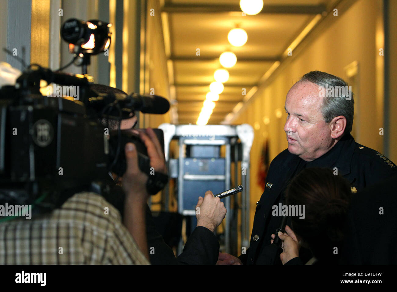 This image depicts AC Winkowski providing testimony regarding a key ...