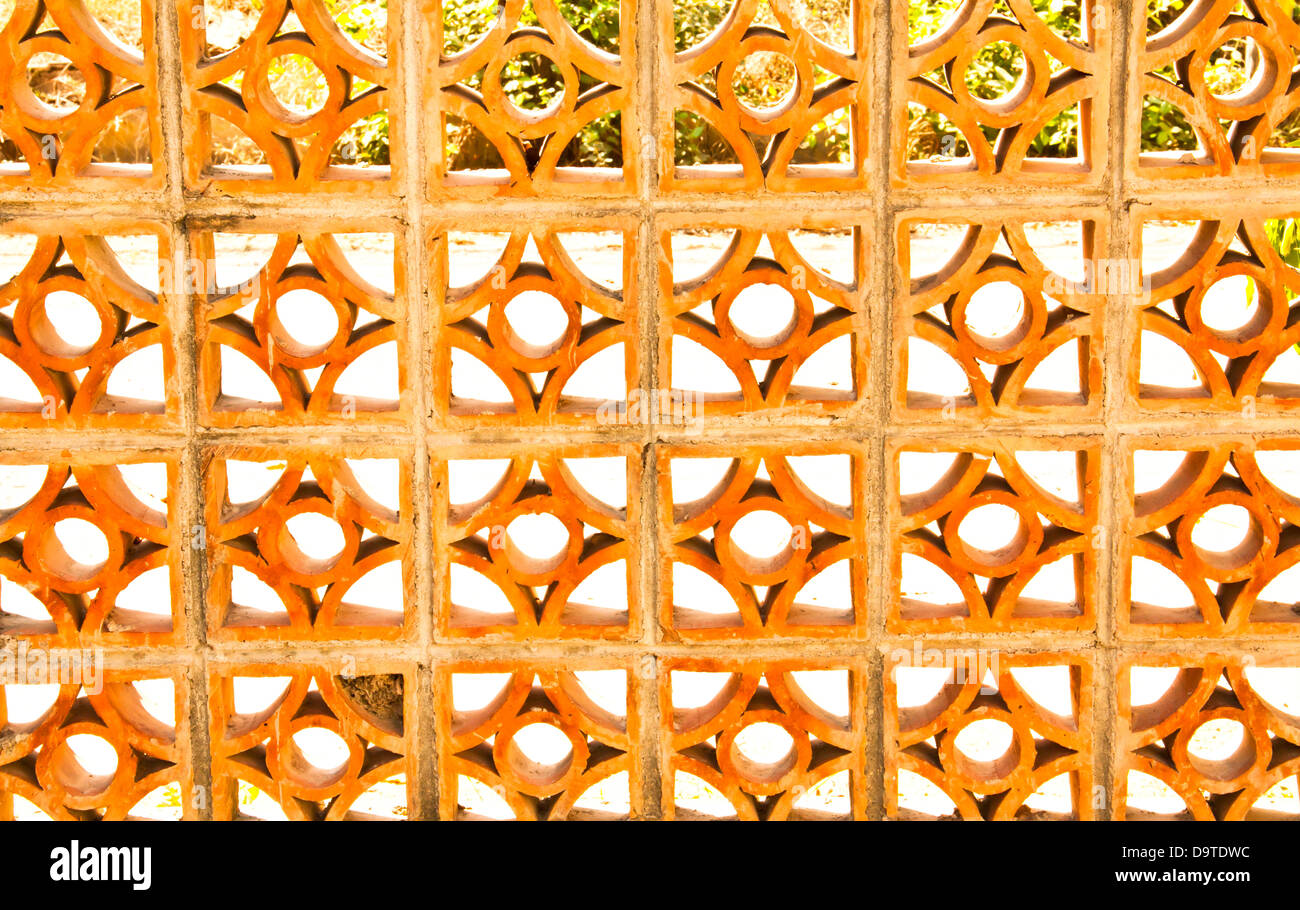 Often used in traditional thai style fence made of concrete Stock Photo ...