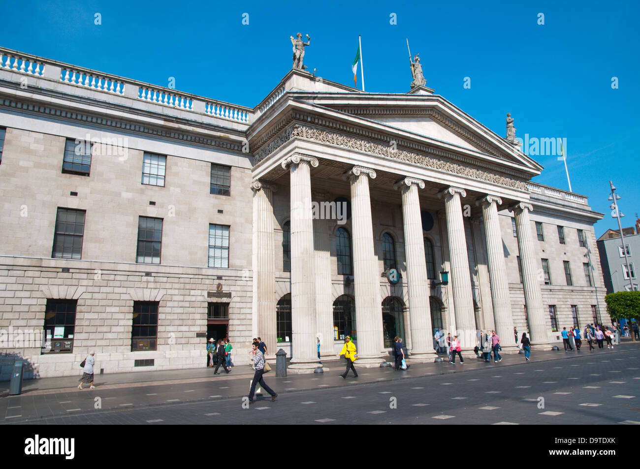 The General Post Office building (1818) O'Connell street central Dublin ...