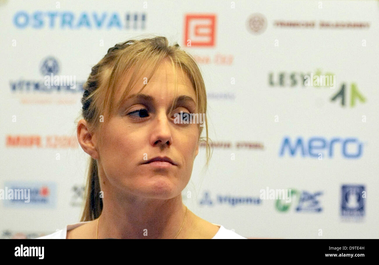 Ostrava, Czech Republic. 26th June 2013. Australian athlete Sally ...