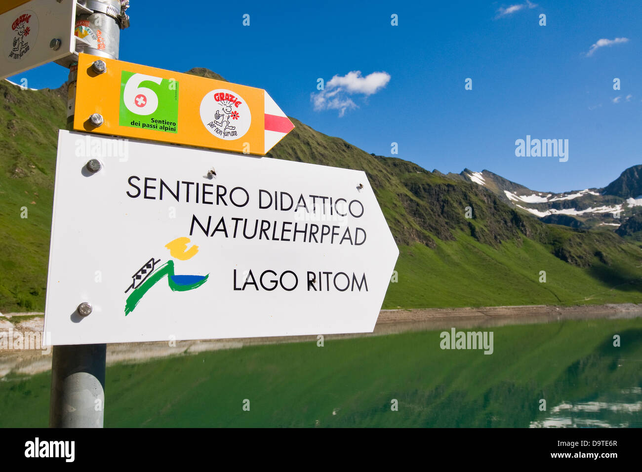 Switzerland, Canton Ticino, Ritom-Priora, Ritom lake Stock Photo - Alamy