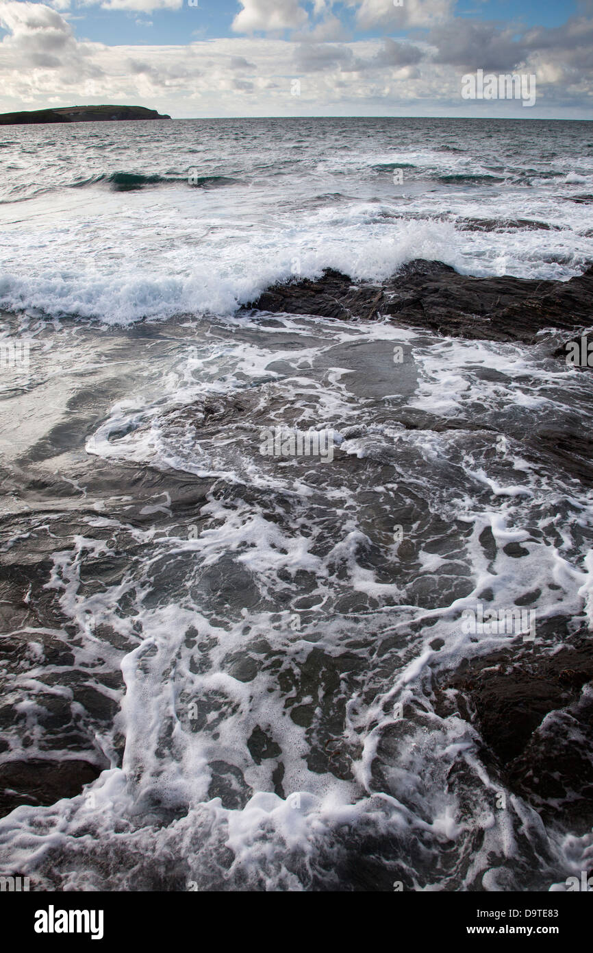 Trevone bay beach hi-res stock photography and images - Alamy