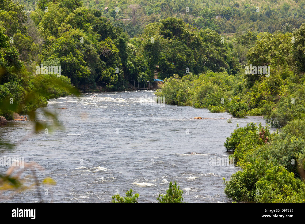 The Teuk Chhou Rapids in the Province of Kampot, Cambodia Stock Photo ...