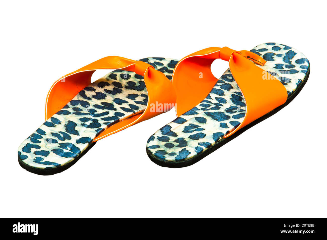 Women's slippers isolated on white background Stock Photo - Alamy