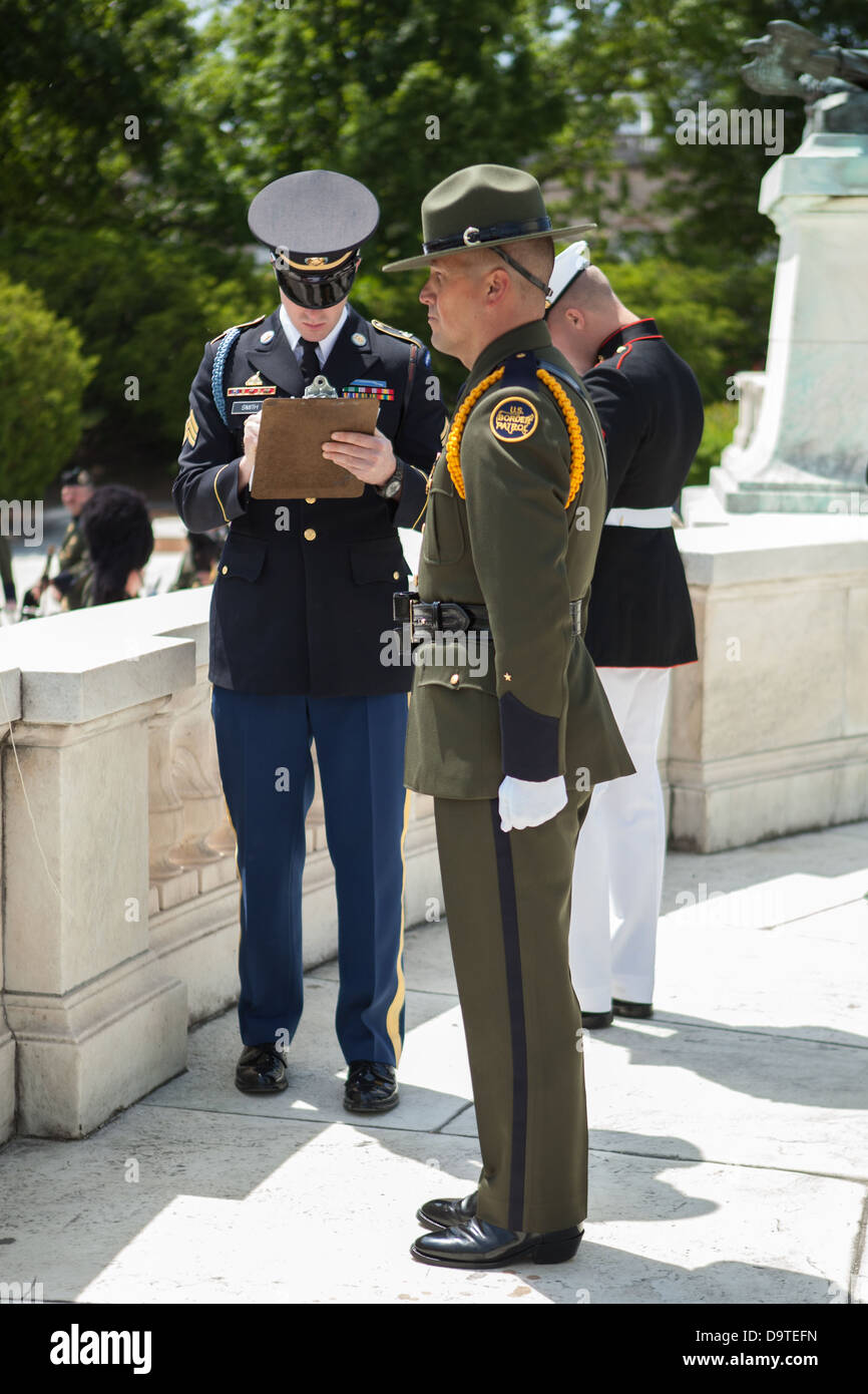 U.S. Customs and Border Protection's BP Drill Team conducts exercises ...