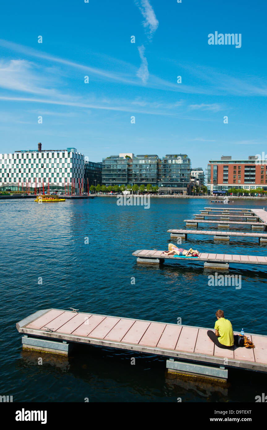 Grand Canal Docks in Docklands former harbour area central Dublin ...