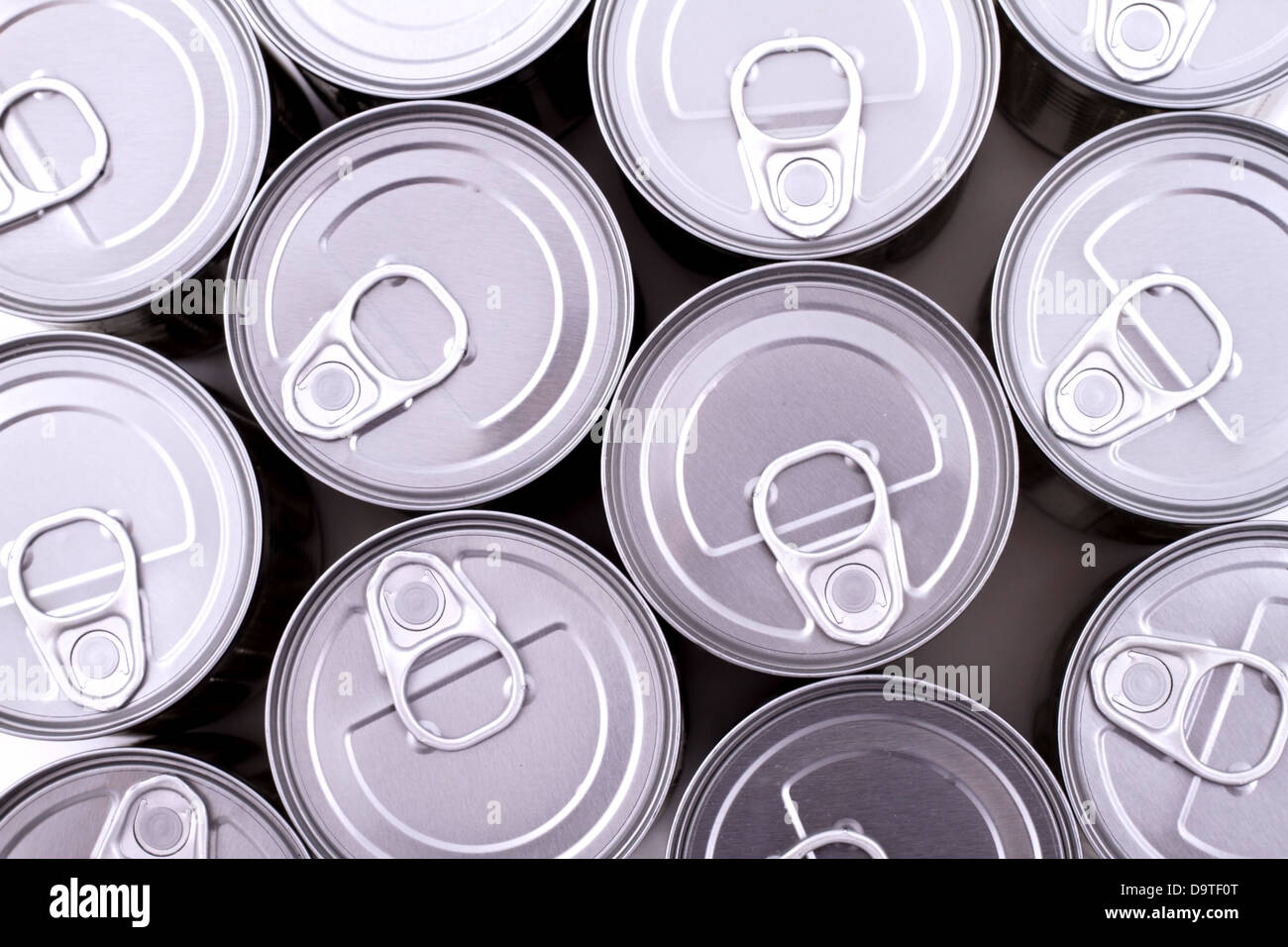 A group of cans background Stock Photo - Alamy