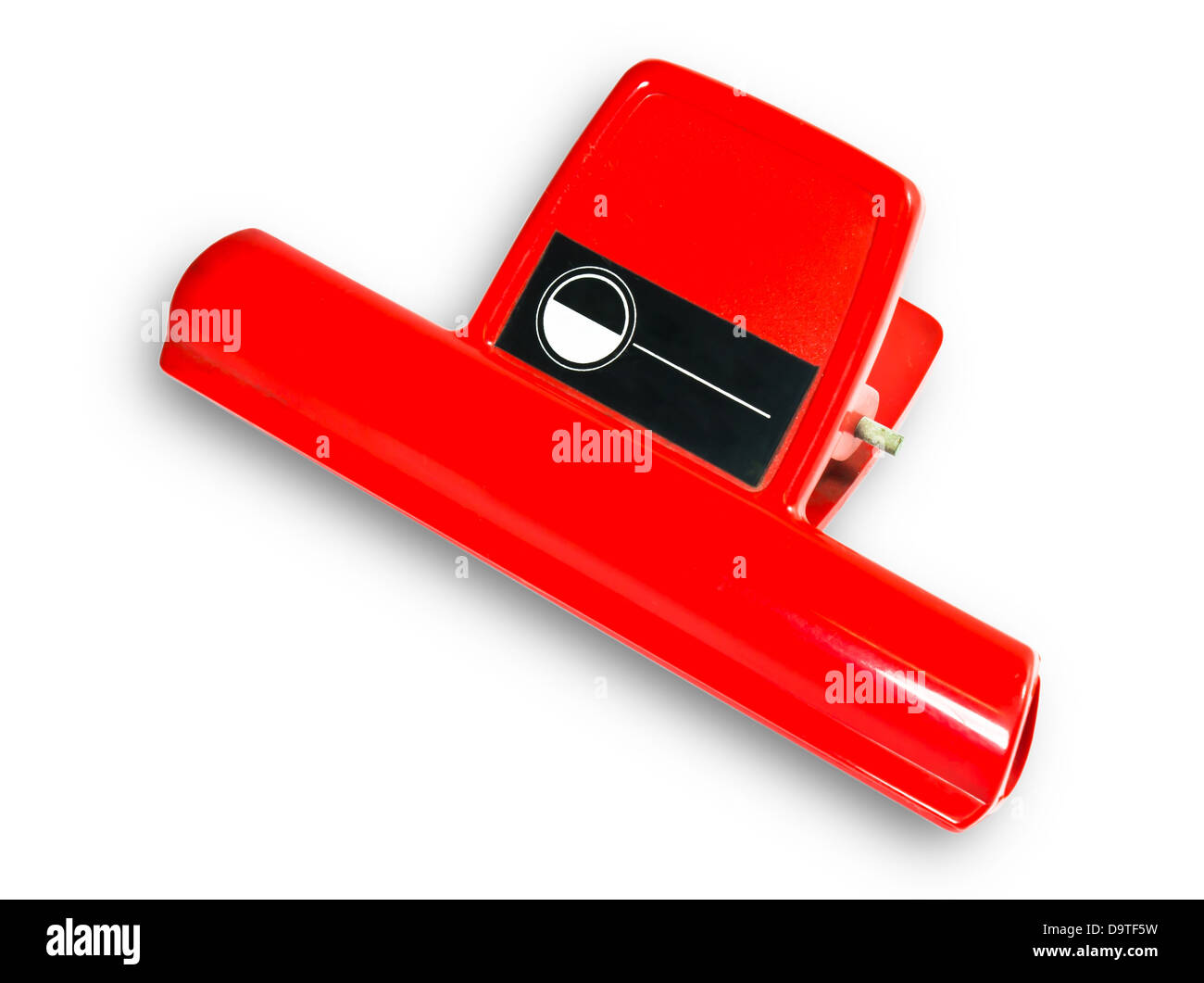 The red clipboard isolated on white background Stock Photo - Alamy