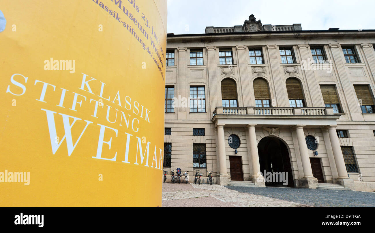 The City Castle, offices of the Weimar Classics Foundation, is pictured ...