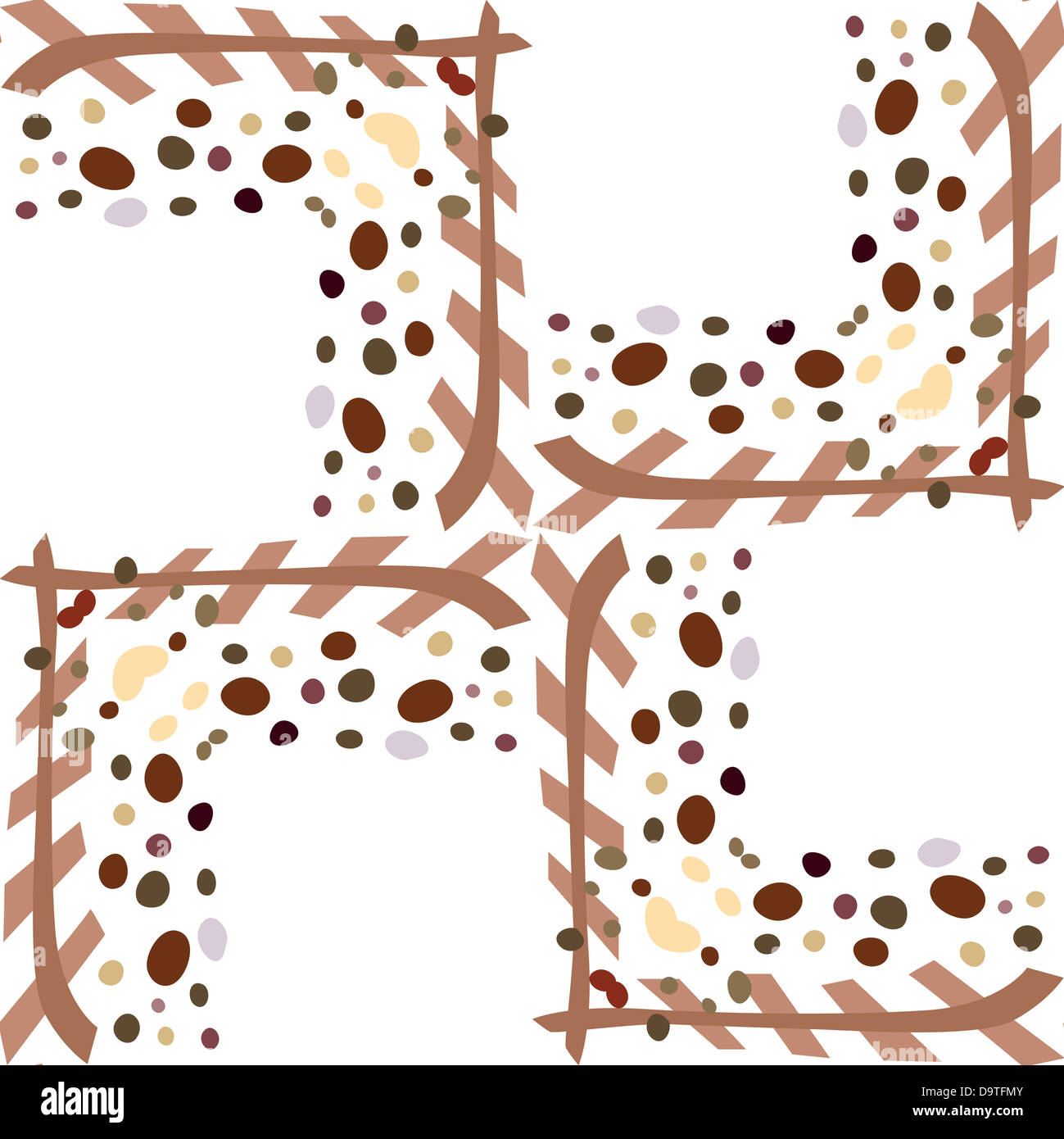 Seamless box frame shapes with lines and circles Stock Photo - Alamy