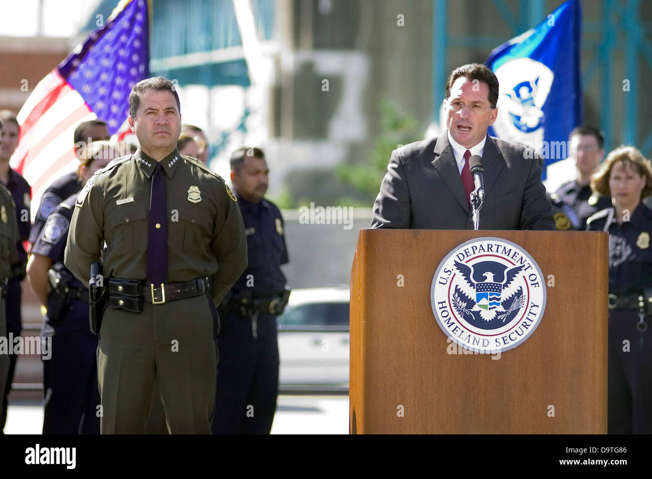 A U.S. Customs and Border Protection (CBP) badge ceremony, marking the ...