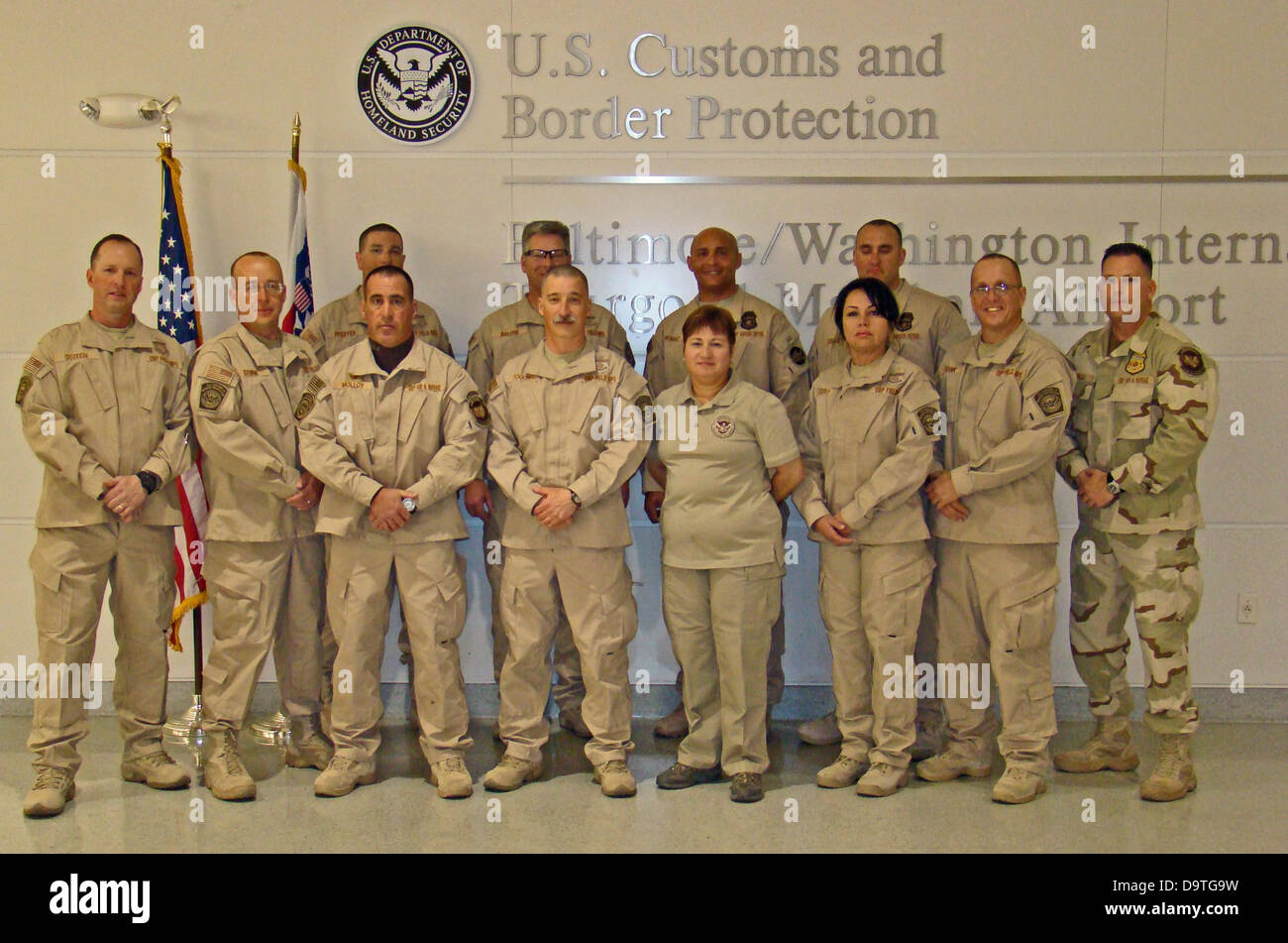 This image shows the CBP Border Support Team 17 preparing to depart for ...