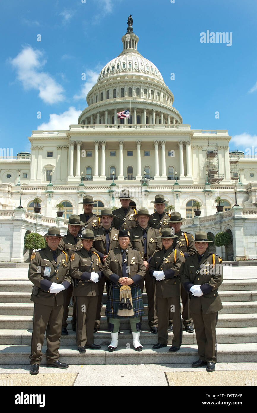 This photograph depicts a performance by CBP Pipes and Drums Capitol ...
