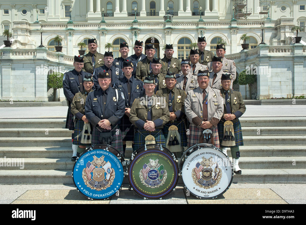 A photograph of a U.S. Customs and Border Protection (CBP) pipes and ...