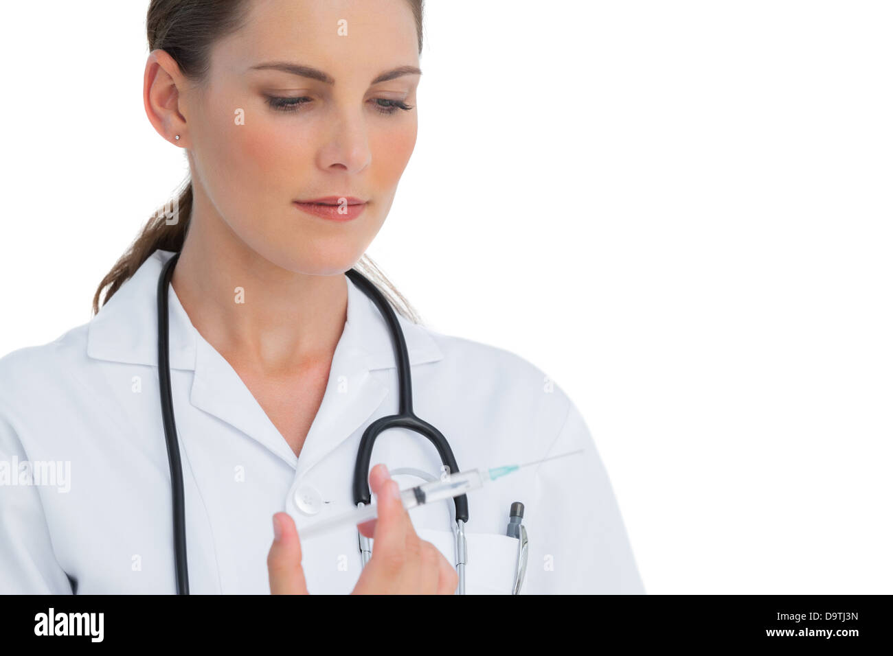 Nurse holding a syringe hi-res stock photography and images - Alamy