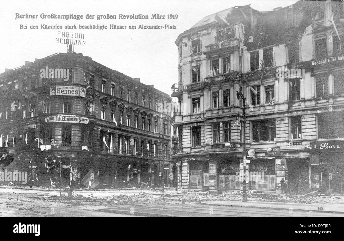 During the spartacus uprising in berlin Black and White Stock Photos ...
