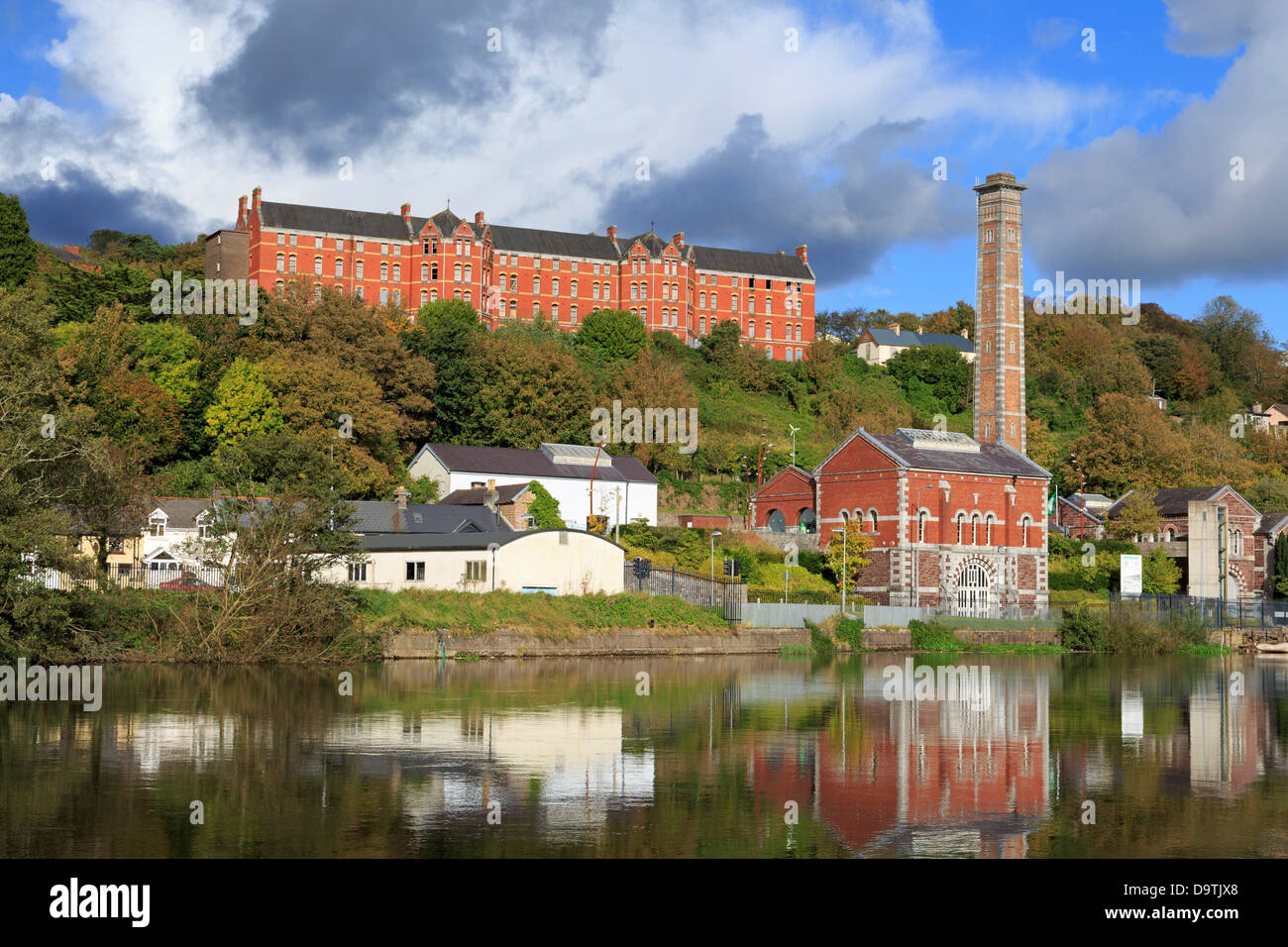 Ireland, Munster, County Cork, Cork City, Waterworks on River Lee Stock ...