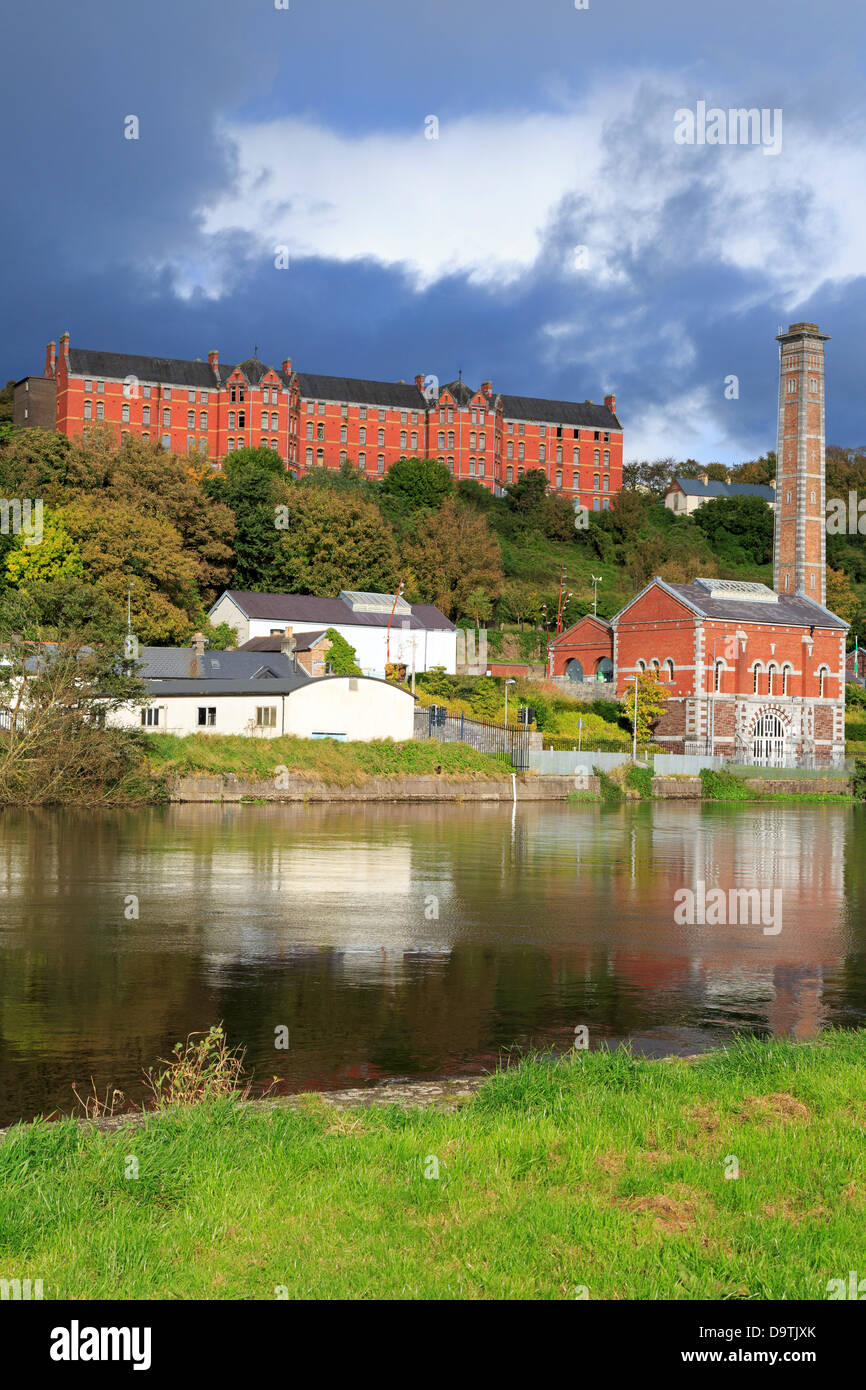 Ireland, Munster, County Cork, Cork City, Waterworks on River Lee Stock ...