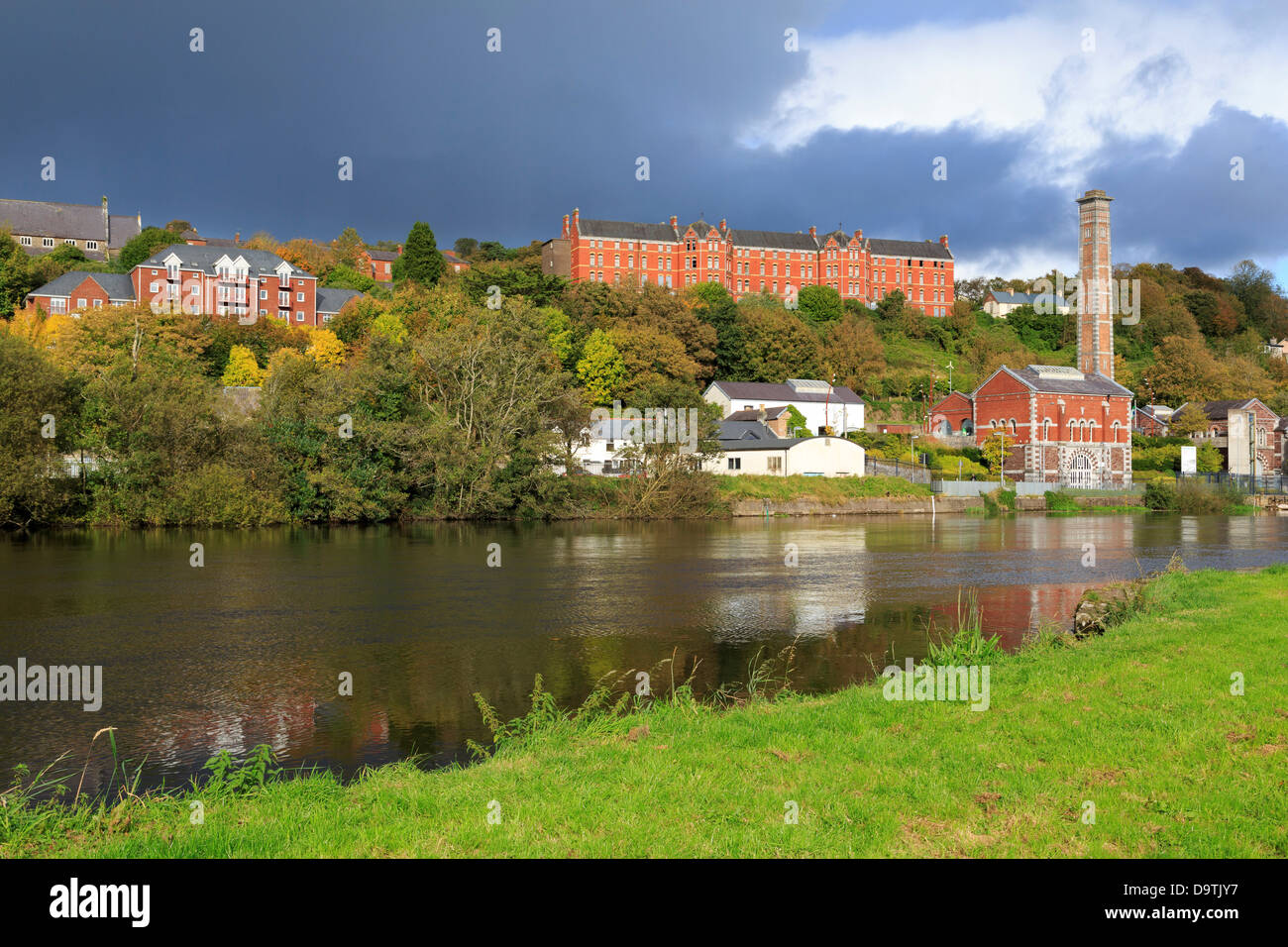 Ireland, Munster, County Cork, Cork City, Waterworks on River Lee Stock ...