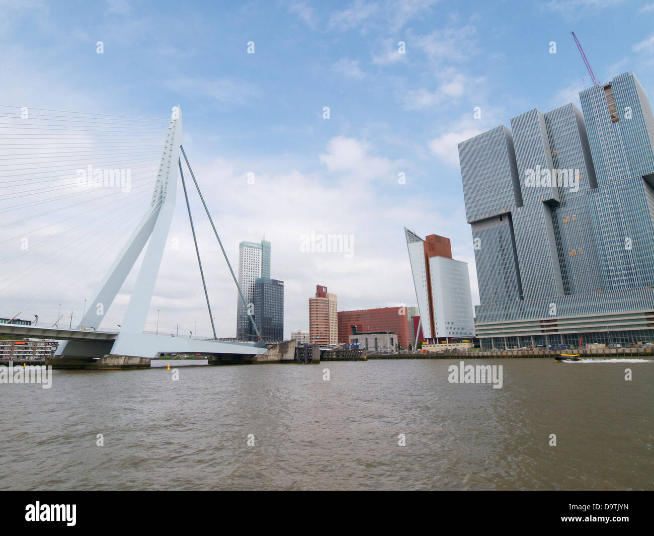 contemporary architecture in Rotterdam the Netherlands seen from the ...