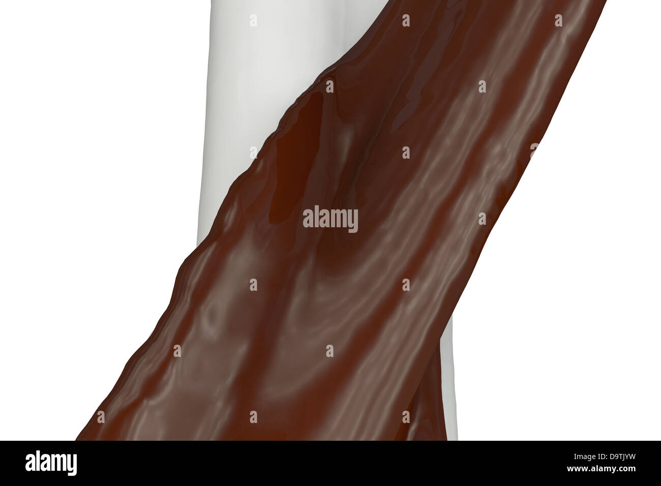 cross-flowing milk and chocolate Stock Photo - Alamy