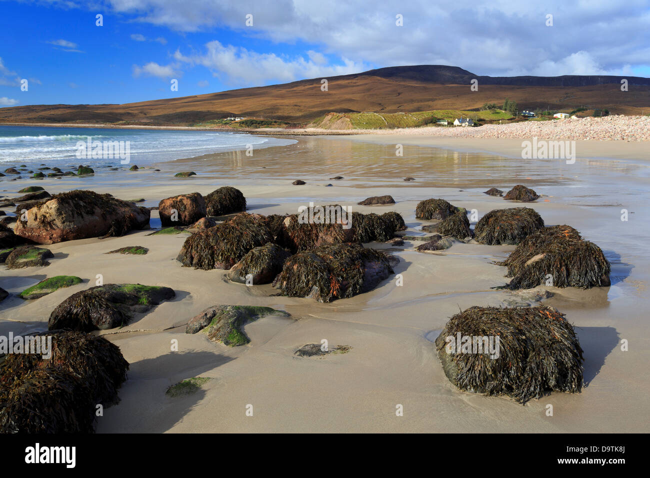 Ireland, Connaught, County Mayo, Mulranny, Mulranny Beach on Clew Bay ...