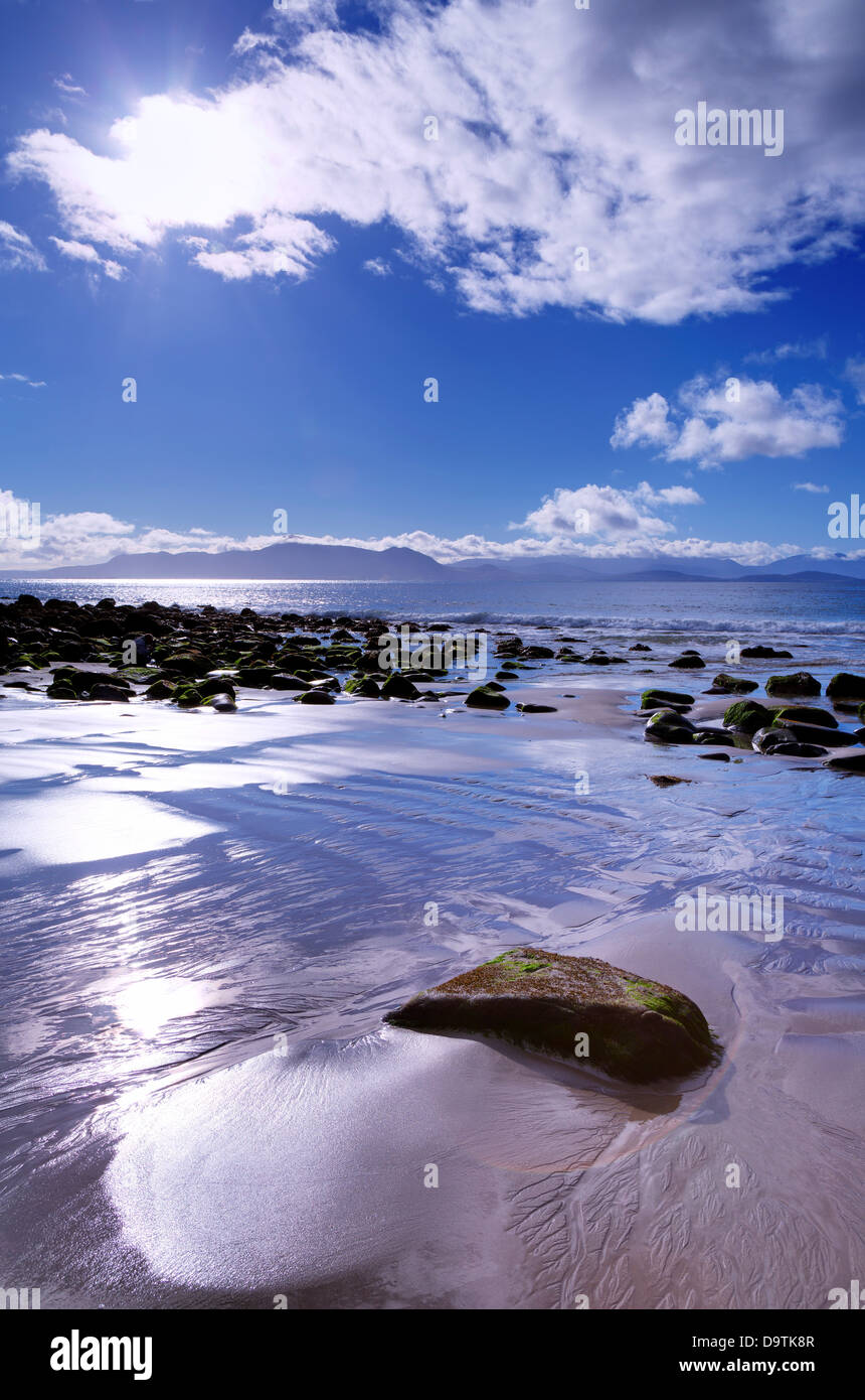 Ireland, Connaught, County Mayo, Mulranny, Mulranny Beach on Clew Bay ...