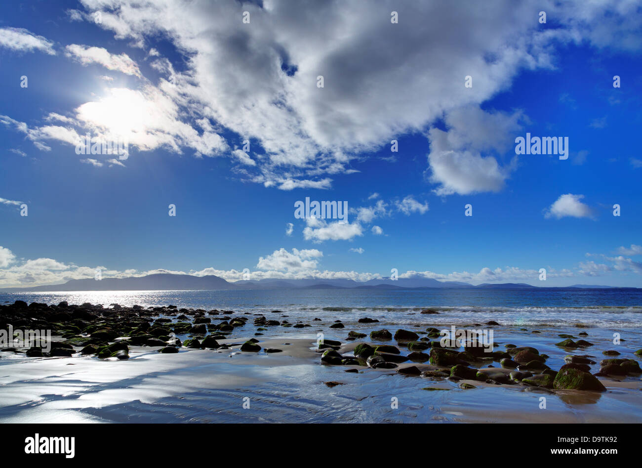 Ireland, Connaught, County Mayo, Mulranny, Mulranny Beach on Clew Bay ...