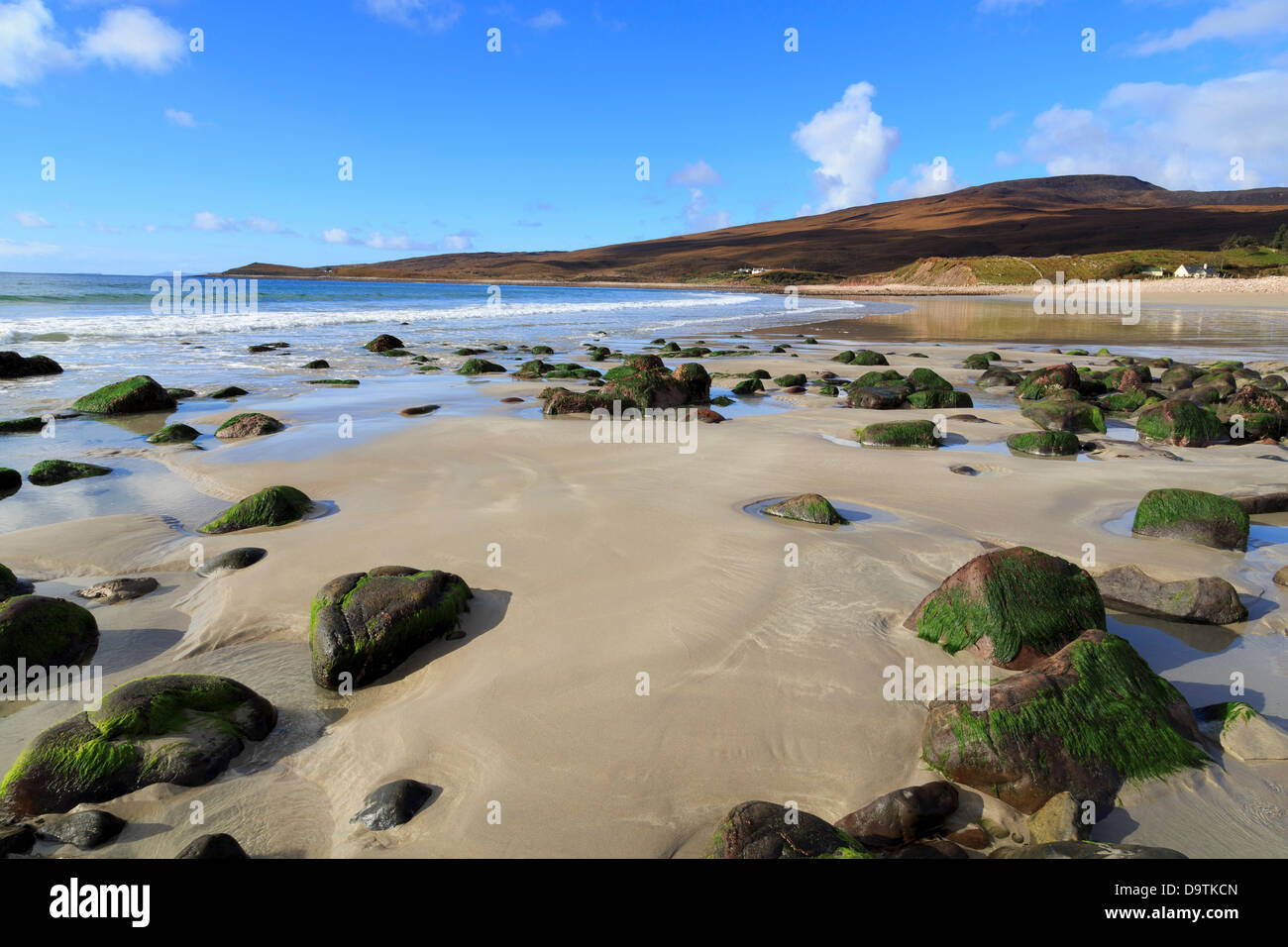 Ireland, Connaught, County Mayo, Mulranny, Mulranny Beach on Clew Bay ...