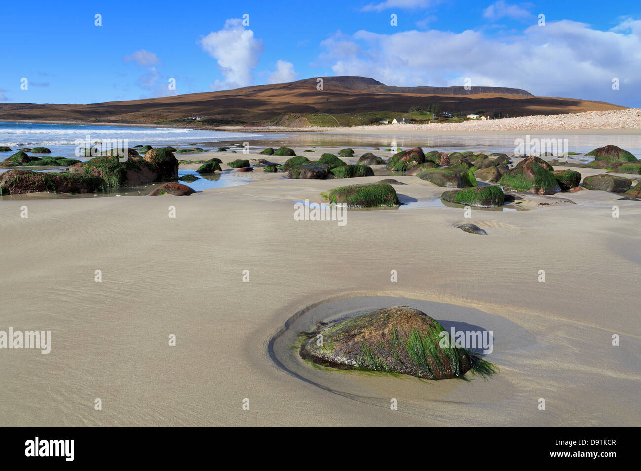 Ireland, Connaught, County Mayo, Mulranny, Mulranny Beach on Clew Bay ...