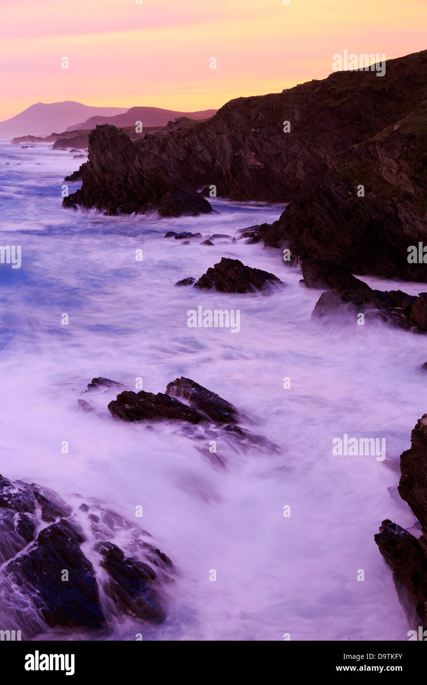 Ireland, Connaught, County Mayo, Achill island, Coastline on Atlantic ...
