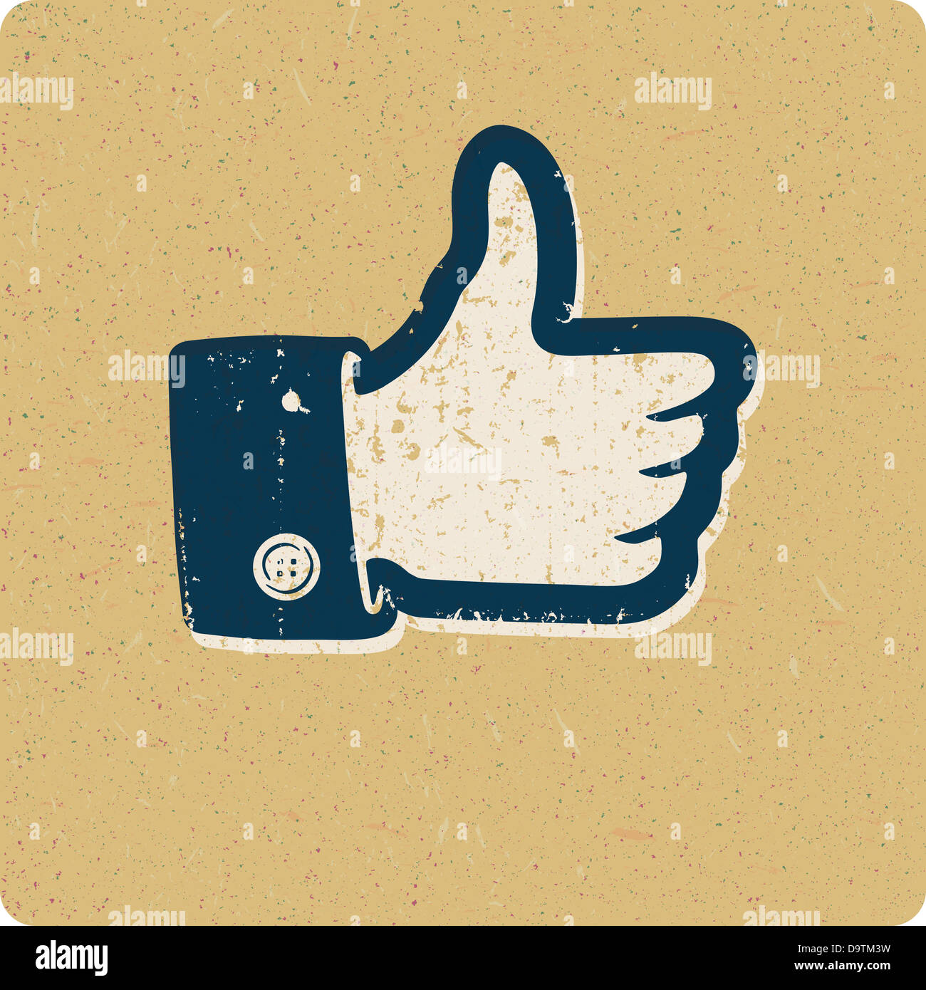 thumb up vintage print Stock Photo - Alamy
