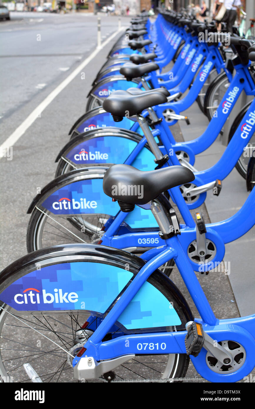 One of the 330 docking stations, this one near Astor Place for Citi ...