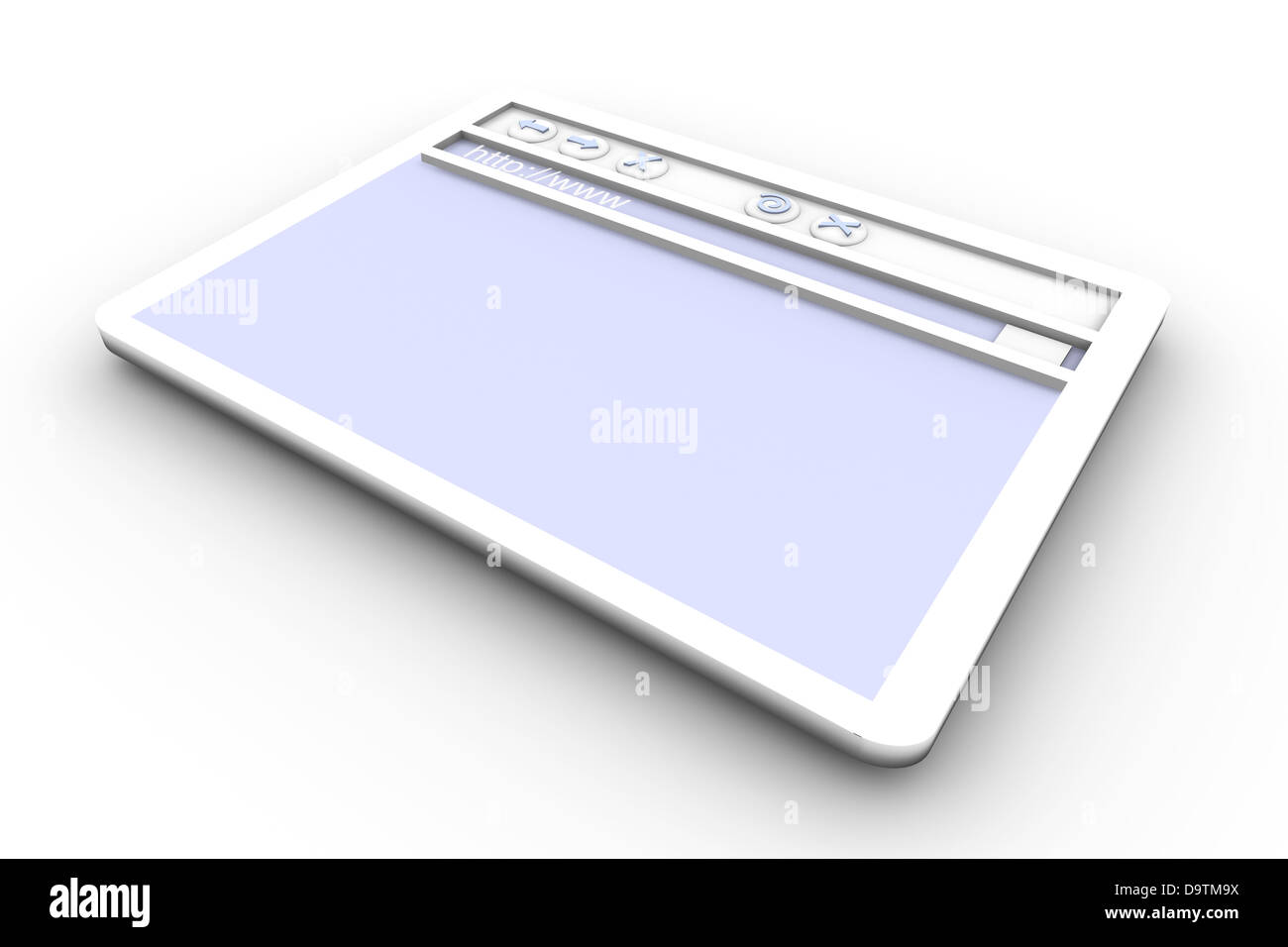 3D Illustration. A symbolic Browser Window Stock Photo - Alamy
