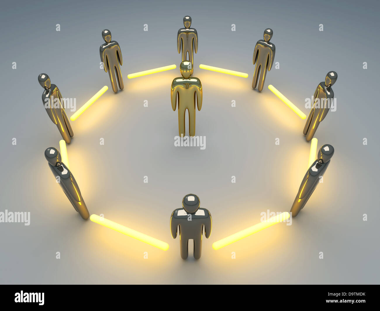 3D rendered Illustration. Power of Teamwork Stock Photo - Alamy