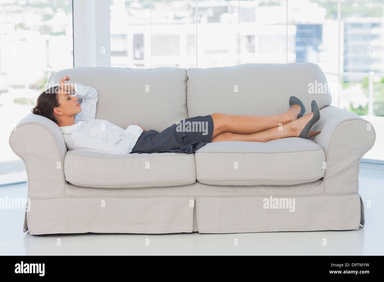 Laying down office hi-res stock photography and images - Alamy