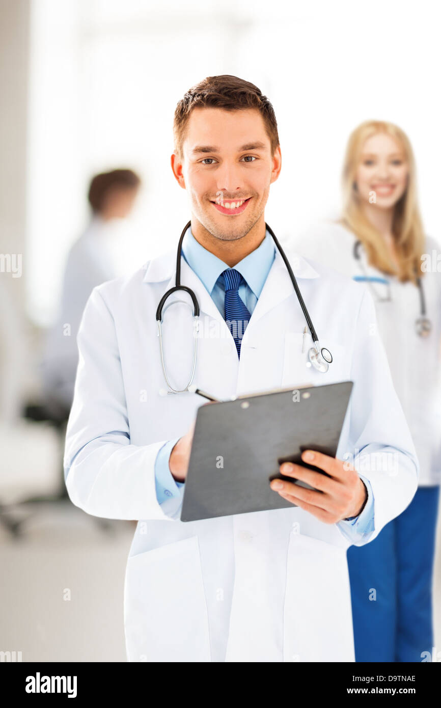 male doctor writing prescription Stock Photo - Alamy