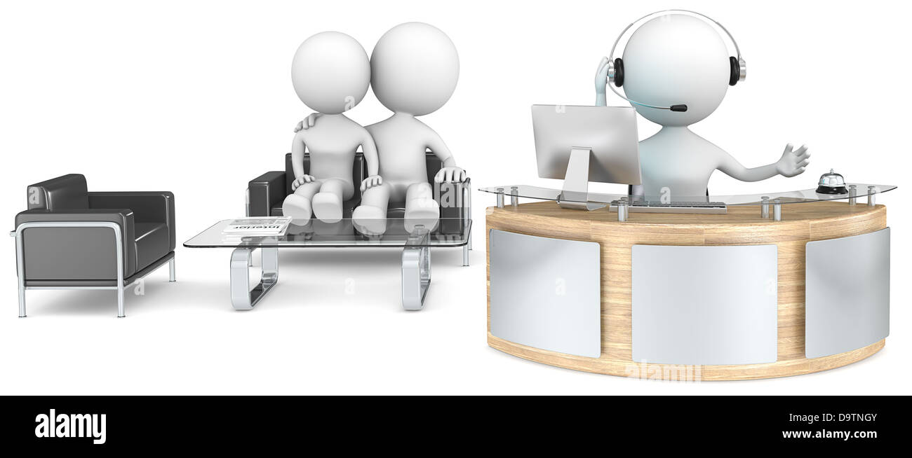 Interior hotel reception counter Cut Out Stock Images & Pictures - Alamy